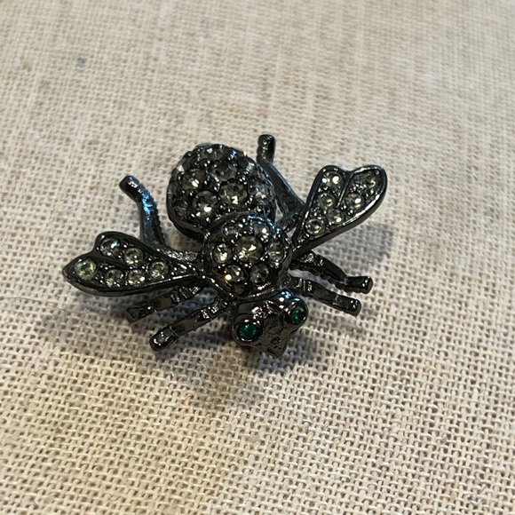 Vintage | Jewelry | Vintage Joan Rivers Bumble Bee Smoky Rhinestones ...